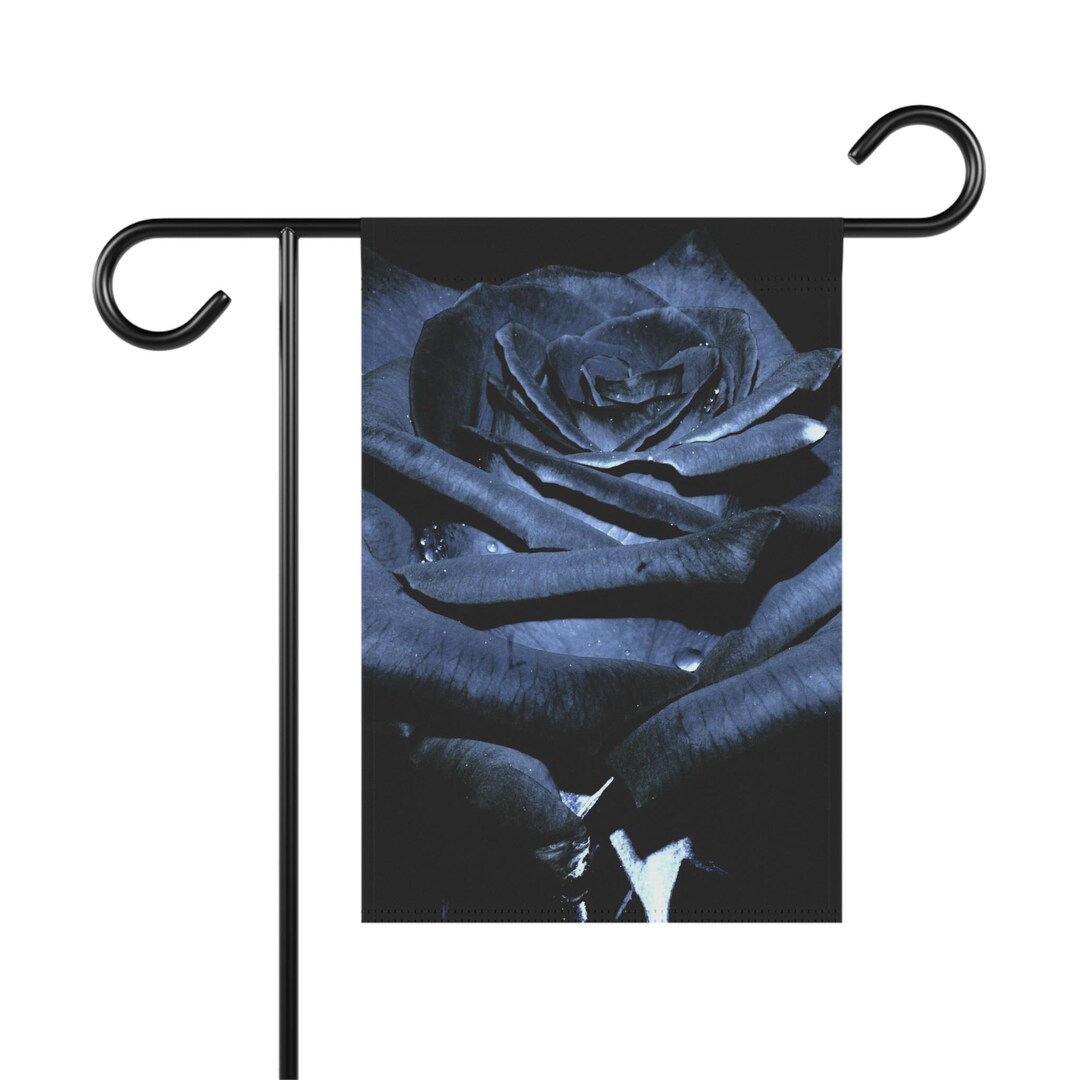 Gothic Black Rose Flag Valentine's Garden & House Banner - Etsy