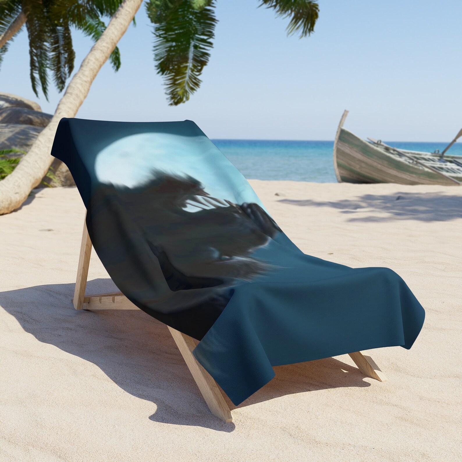 Werewolf Howling at Full Moon Halloween Body or Beach Towel - Etsy