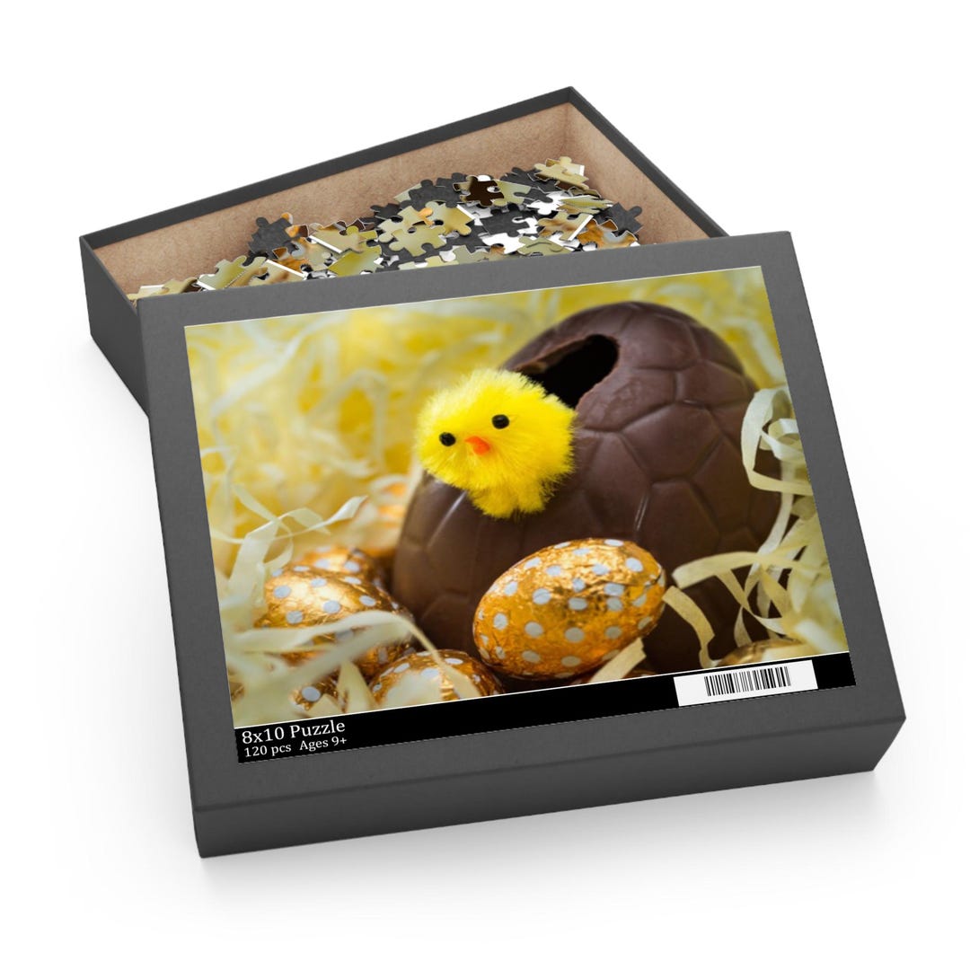 Cute Funny Baby Chick Hatching From Chocolate Egg Puzzle (120, 252, 500 ...