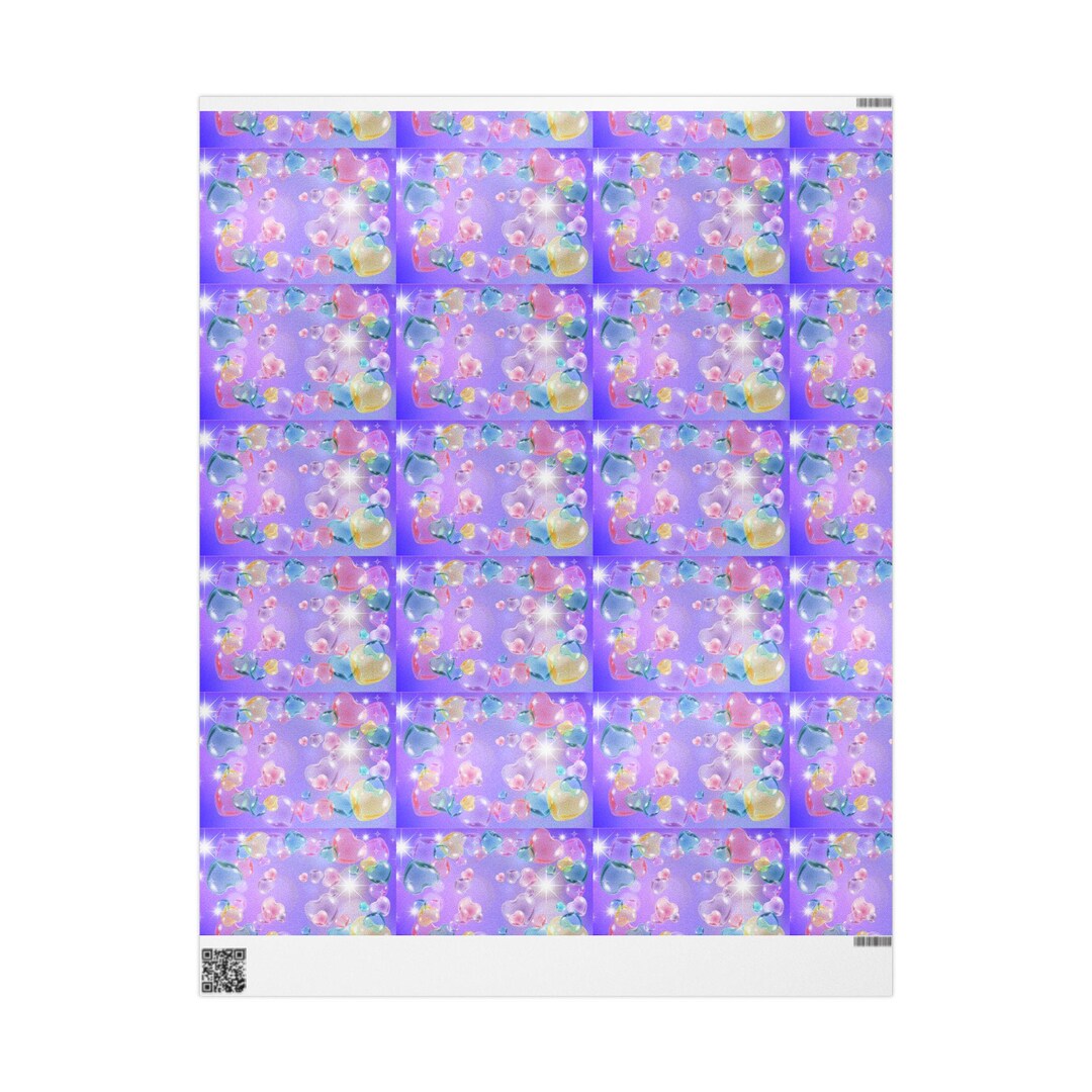 Pastel Bubble Heats Valentine's Wrapping Papers - Etsy