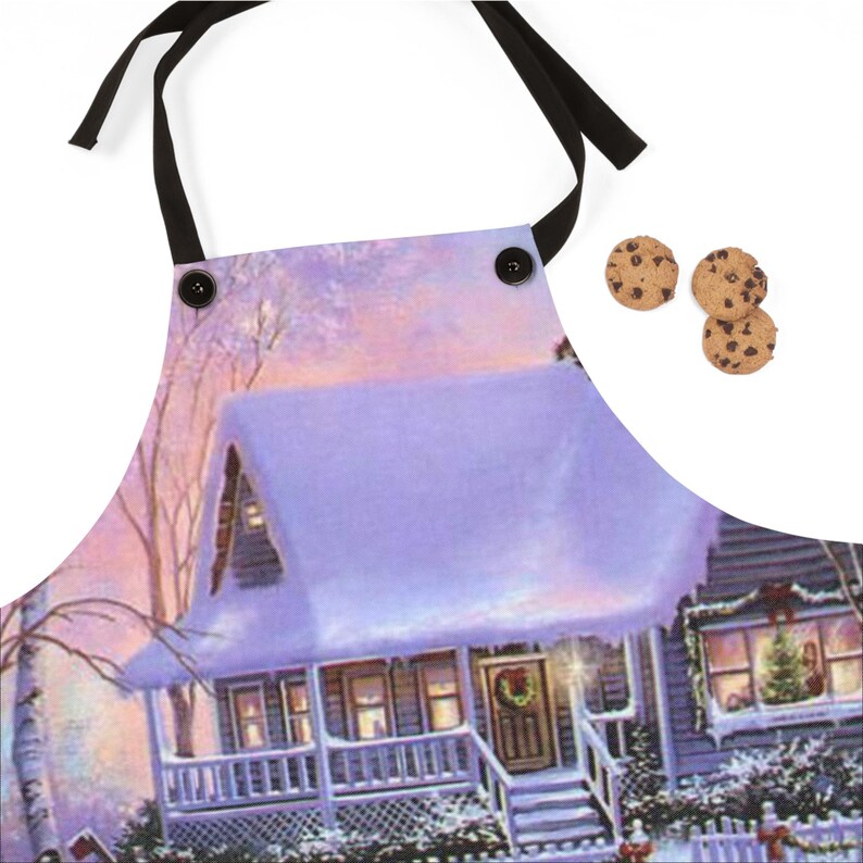 Pretty Sunset Winter Home Apron - Etsy Norway