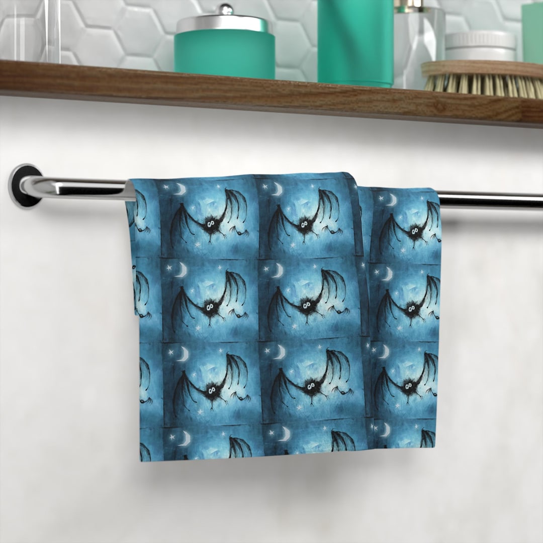Goofy Bats Halloween Face Towel - Etsy