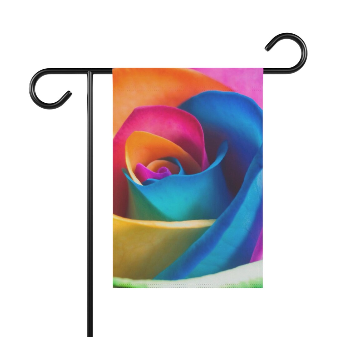 Rainbow Rose Flags Pride Valentine's Garden & House Banner - Etsy
