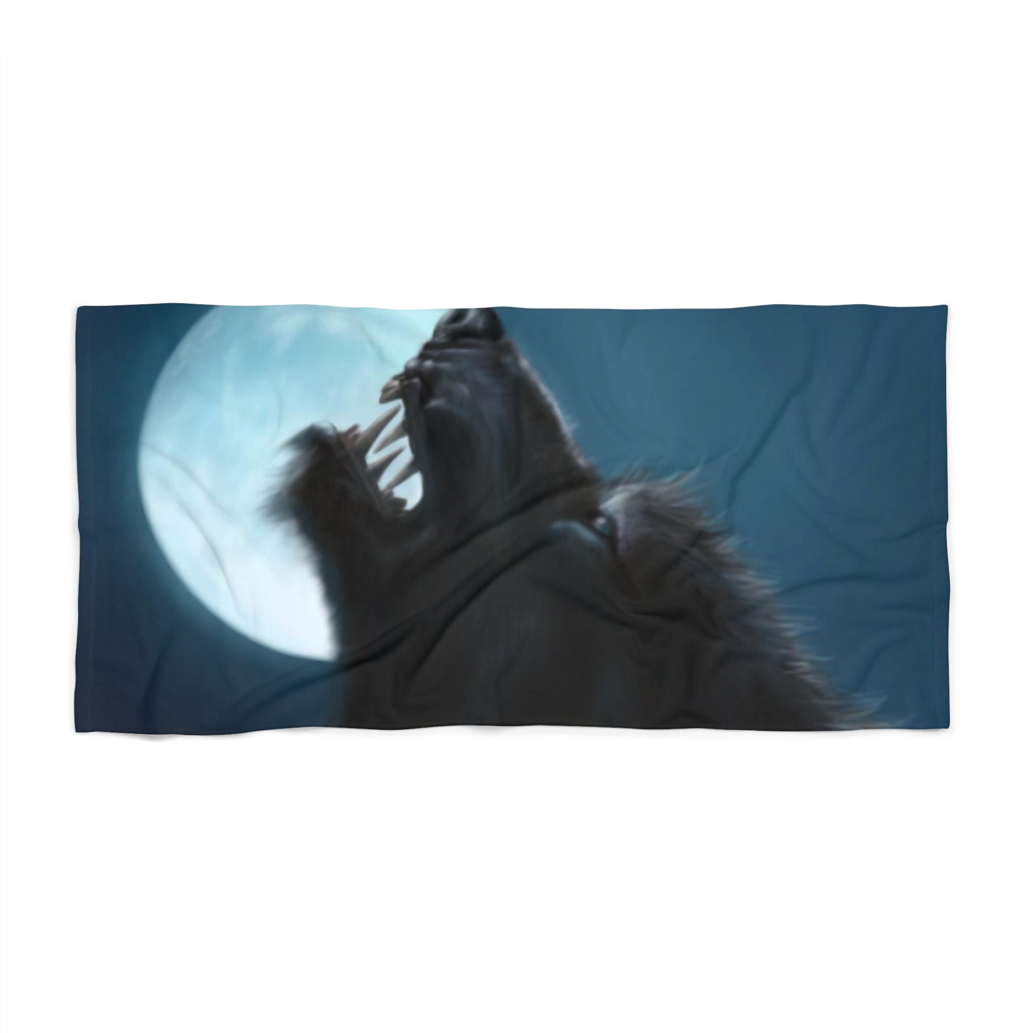 Werewolf Howling at Full Moon Halloween Body or Beach Towel - Etsy