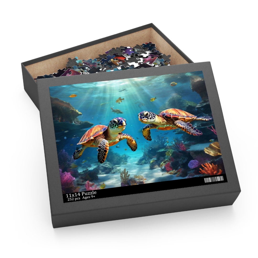 Young Sea Turtles Puzzle (120, 252, 500-piece) - Etsy