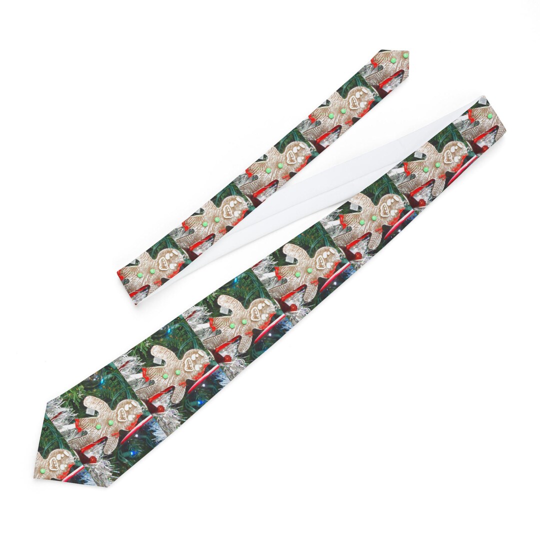 Funny Zombie Gingerbread Man Cookie Ornament Christmas Necktie - Etsy
