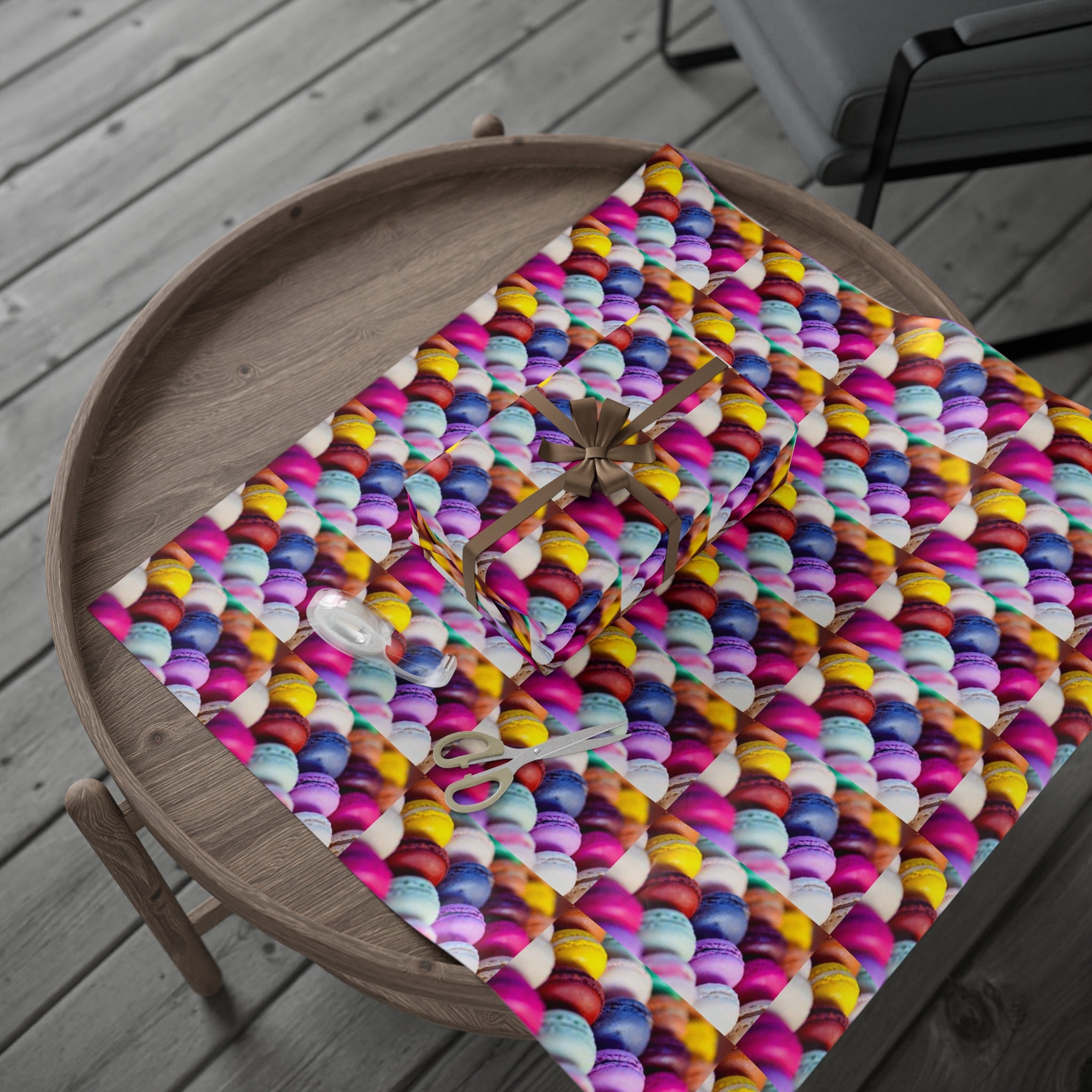 Colorful Macaroons Birthday Wrapping Papers - Etsy