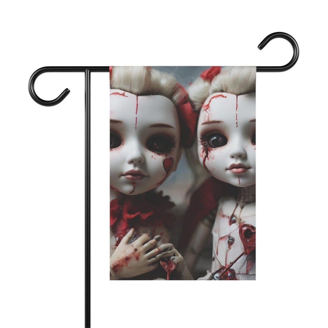 Creepy Dolls Flags Valentine's Garden & House Banner - Etsy