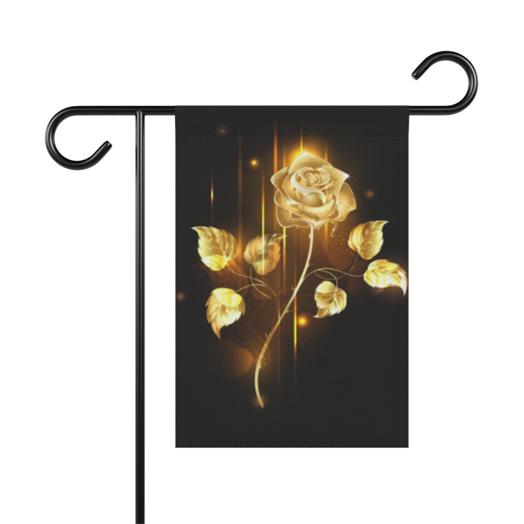 Gold Rose Flags Valentine's Garden & House Banner - Etsy