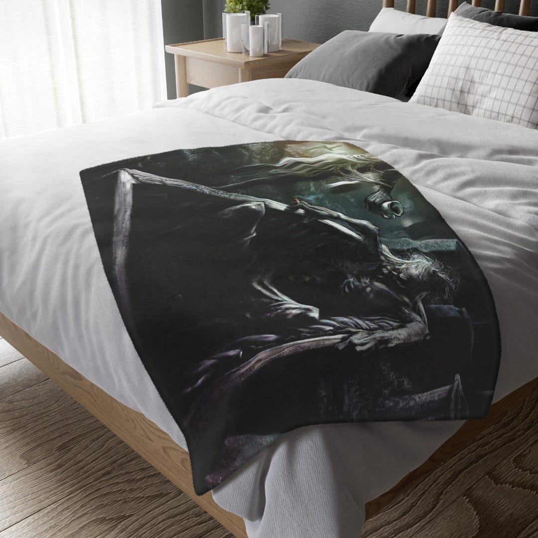 Scary Ghouls and Zombies Halloween Velveteen Microfiber Blanket (two ...