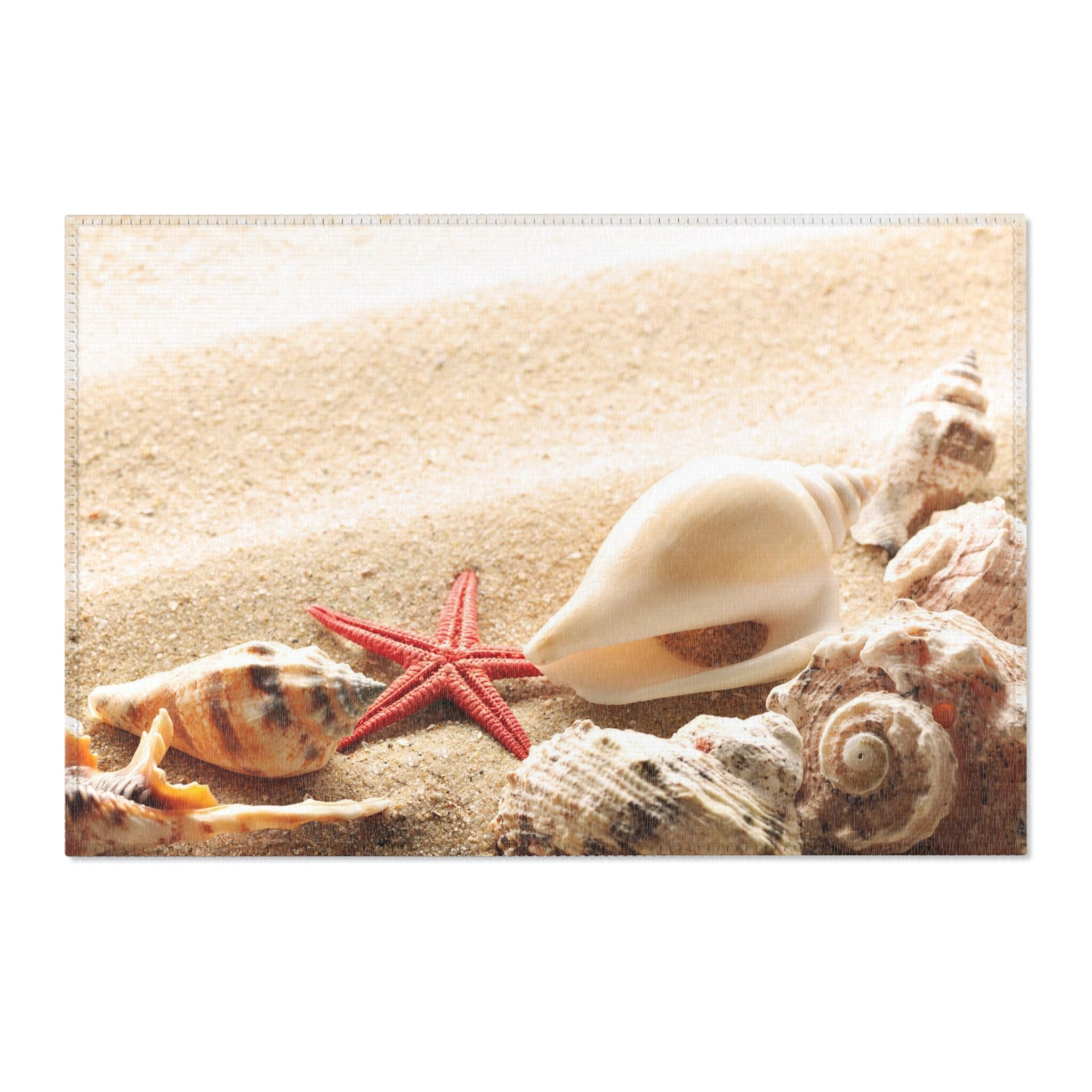 Beach Seashells Area Rugs - Etsy