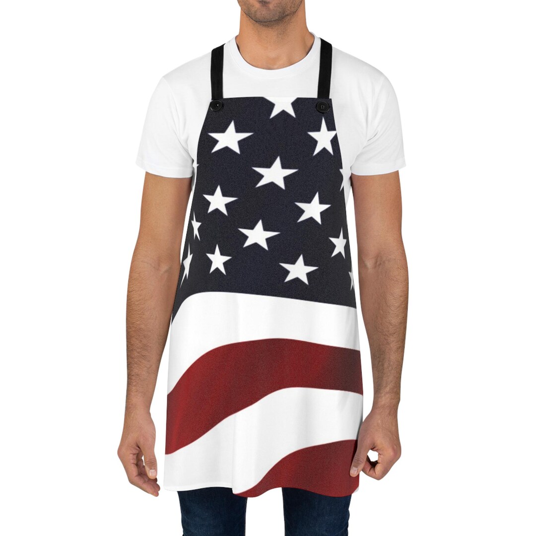 American Flag Fourth of July Apron - Etsy