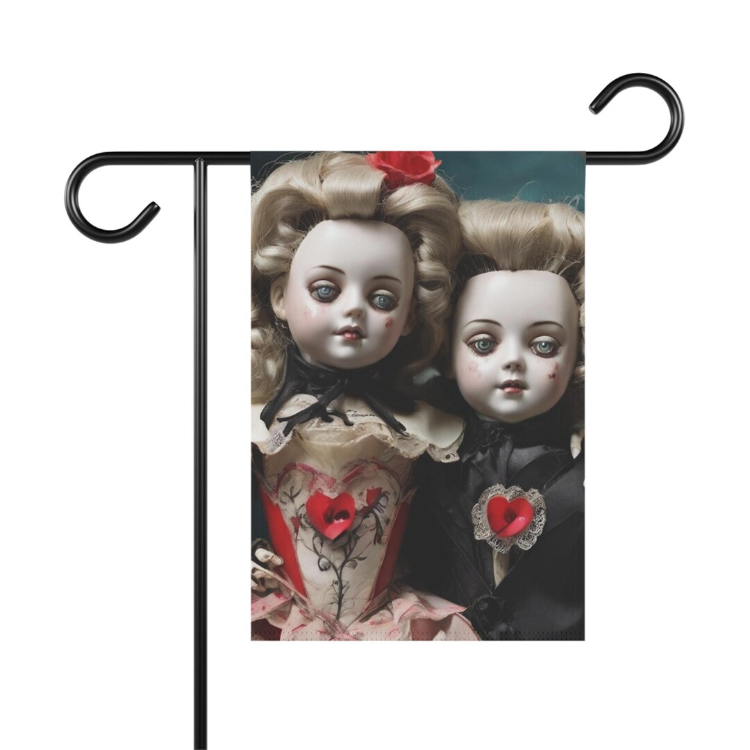 Creepy Victorian Dolls Flags Valentine's Garden & House Banner - Etsy