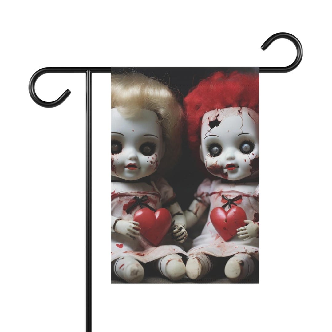 Creepy Dolls Flags Valentine's Garden & House Banner - Etsy