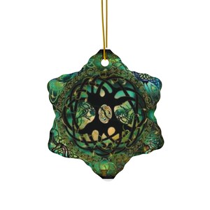 Tree of Life Pagan Christmas Ceramic Ornament, 4 Shapes - Etsy