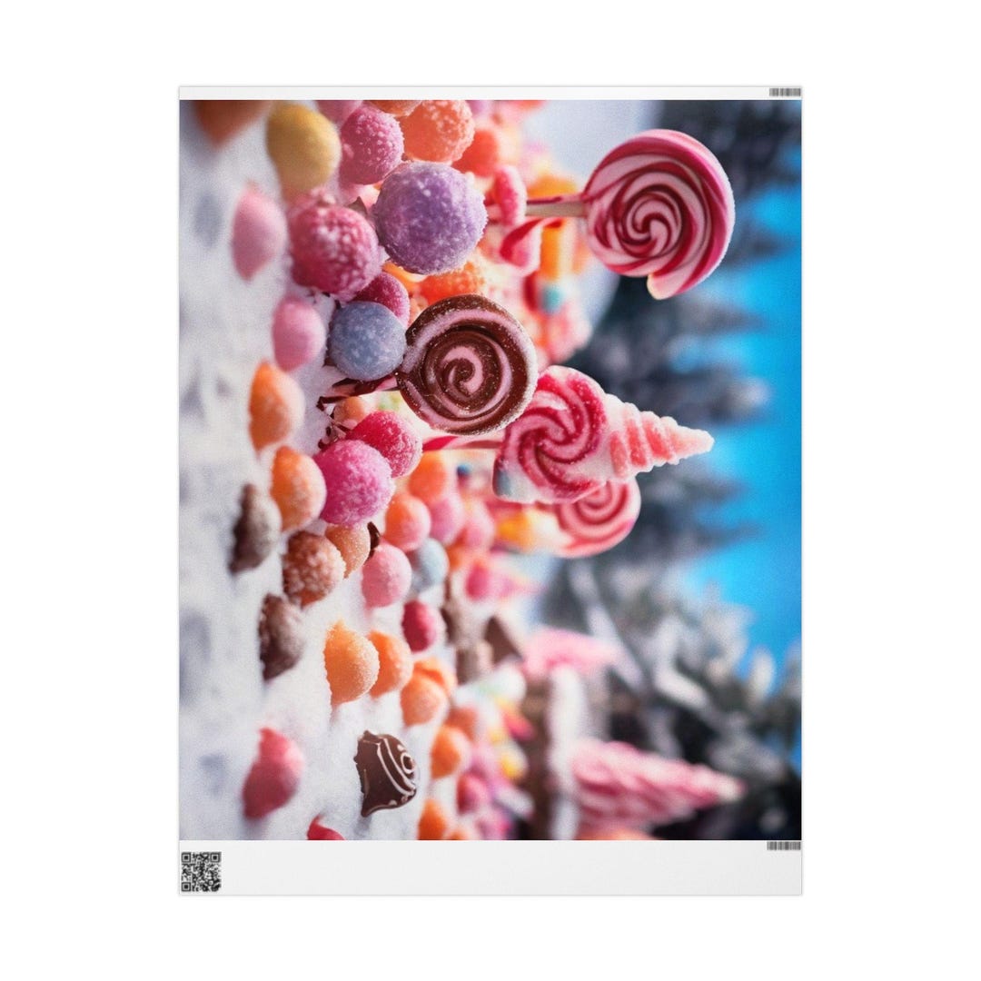 Colorful Lollipops Christmas Wrapping Papers - Etsy