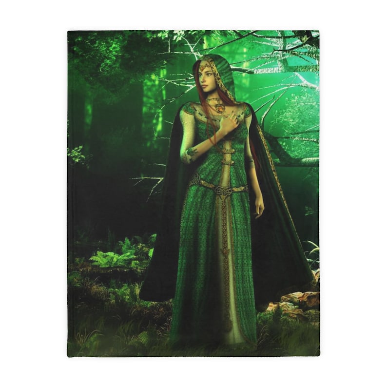 Irish Fairy Druid Princess St. Patrick's Day Velveteen Microfiber ...