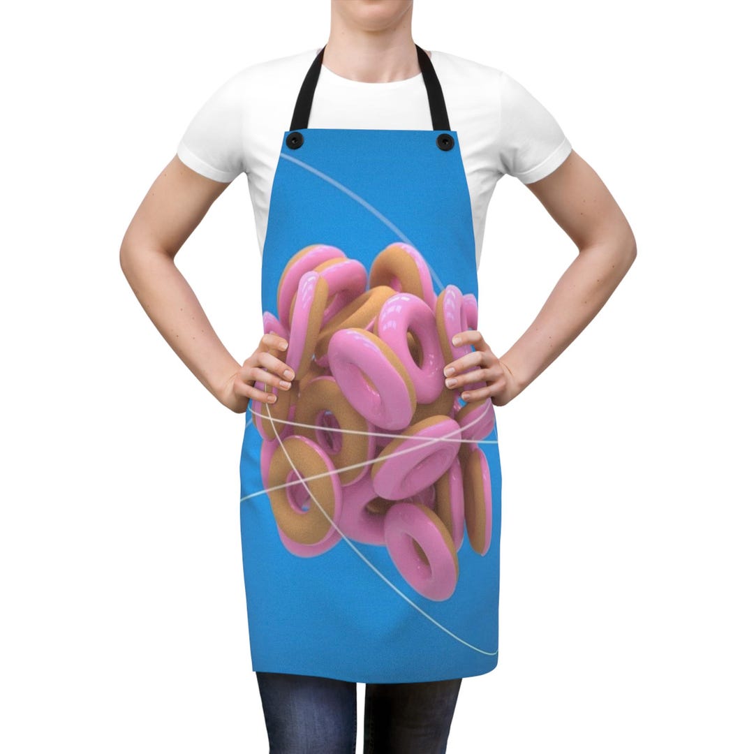 Pink Frosted Doughnuts Molecule Apron - Etsy