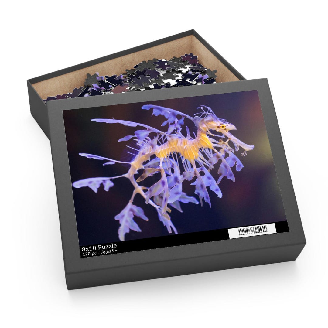 Lavender and Pink Sea Dragon Puzzle (120, 252, 500-piece) - Etsy