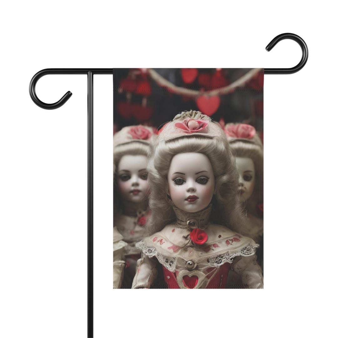 Creepy Victorian Dolls Flags Valentine's Garden & House Banner - Etsy
