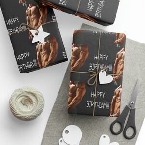Happy Birthday Hot Guy Wrapping Papers - Etsy