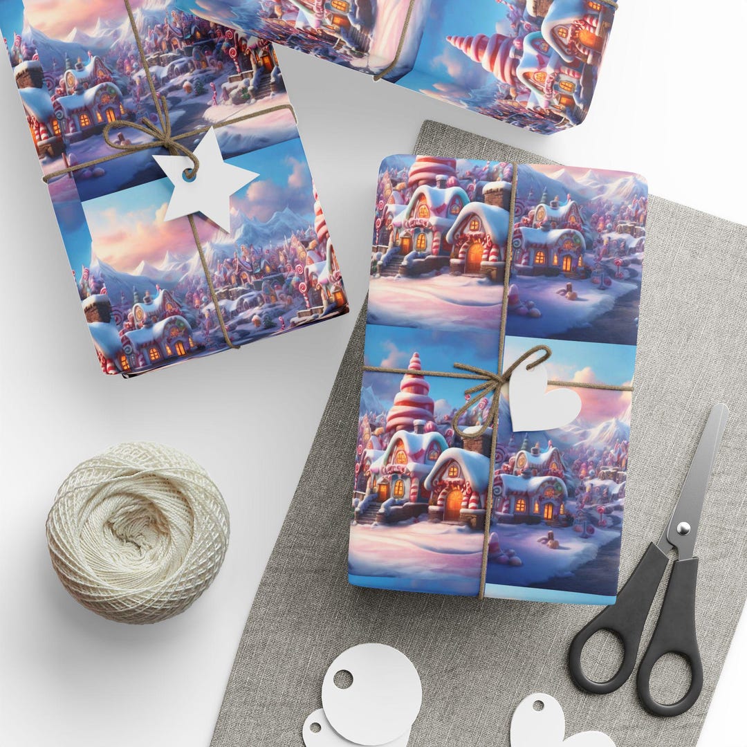 Candy Land Christmas Wrapping Papers - Etsy