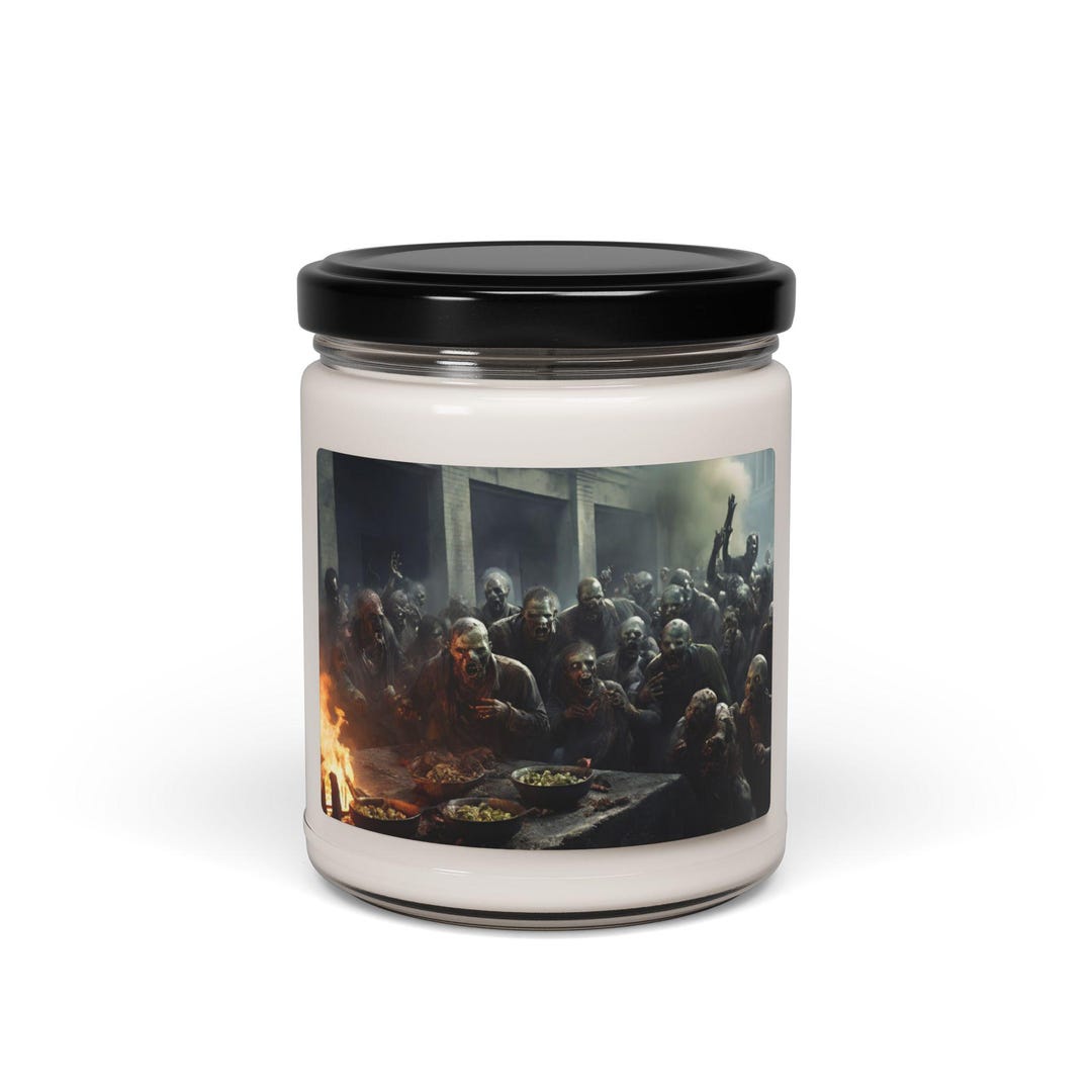 Terrifying Zombie Horde Halloween Scented Soy Candle, 9oz - Etsy