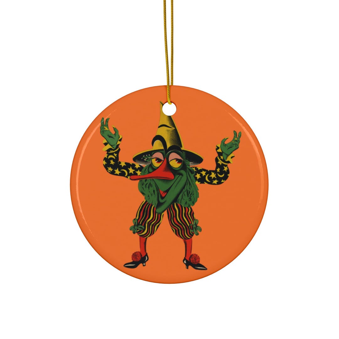 Weird Goofy 1970s Looking Guy Halloween Christmas Ceramic Ornament, 4 ...