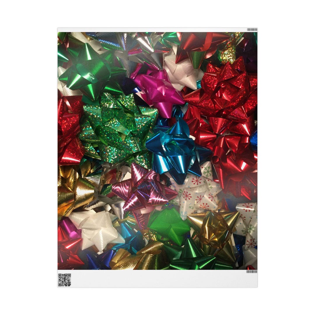 Bows Christmas Wrapping Papers - Etsy