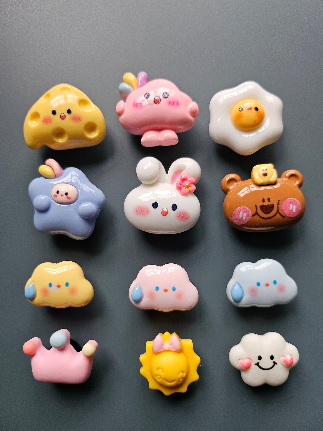 12pcs/set Cute Cartoon Mixed Croc Charms, Croc Jibbitz, Shoes ...