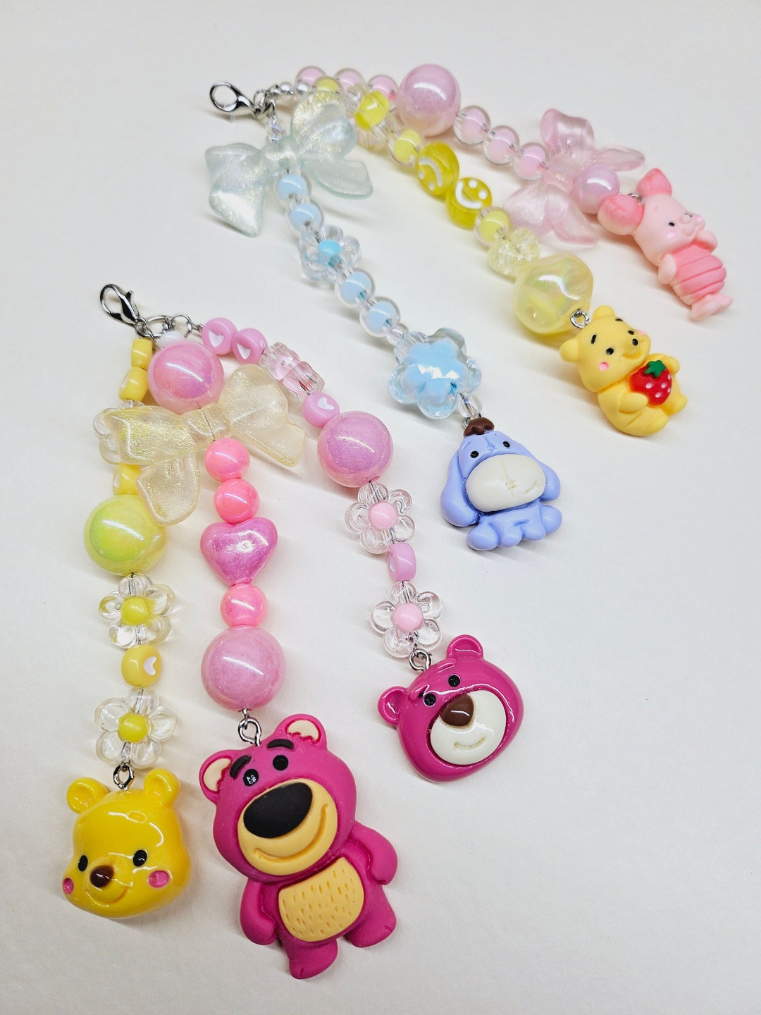 Cute Kawaii Cartoon Key Ring, Key Chain, Phone Charm, Key Ring for Hand ...