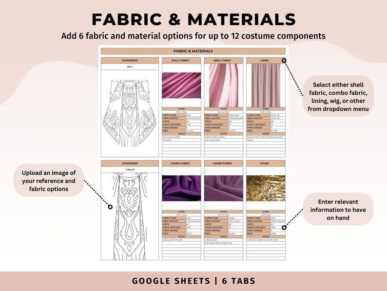 The Ultimate Cosplay Project Planner Dashboard Google Sheets Template ...