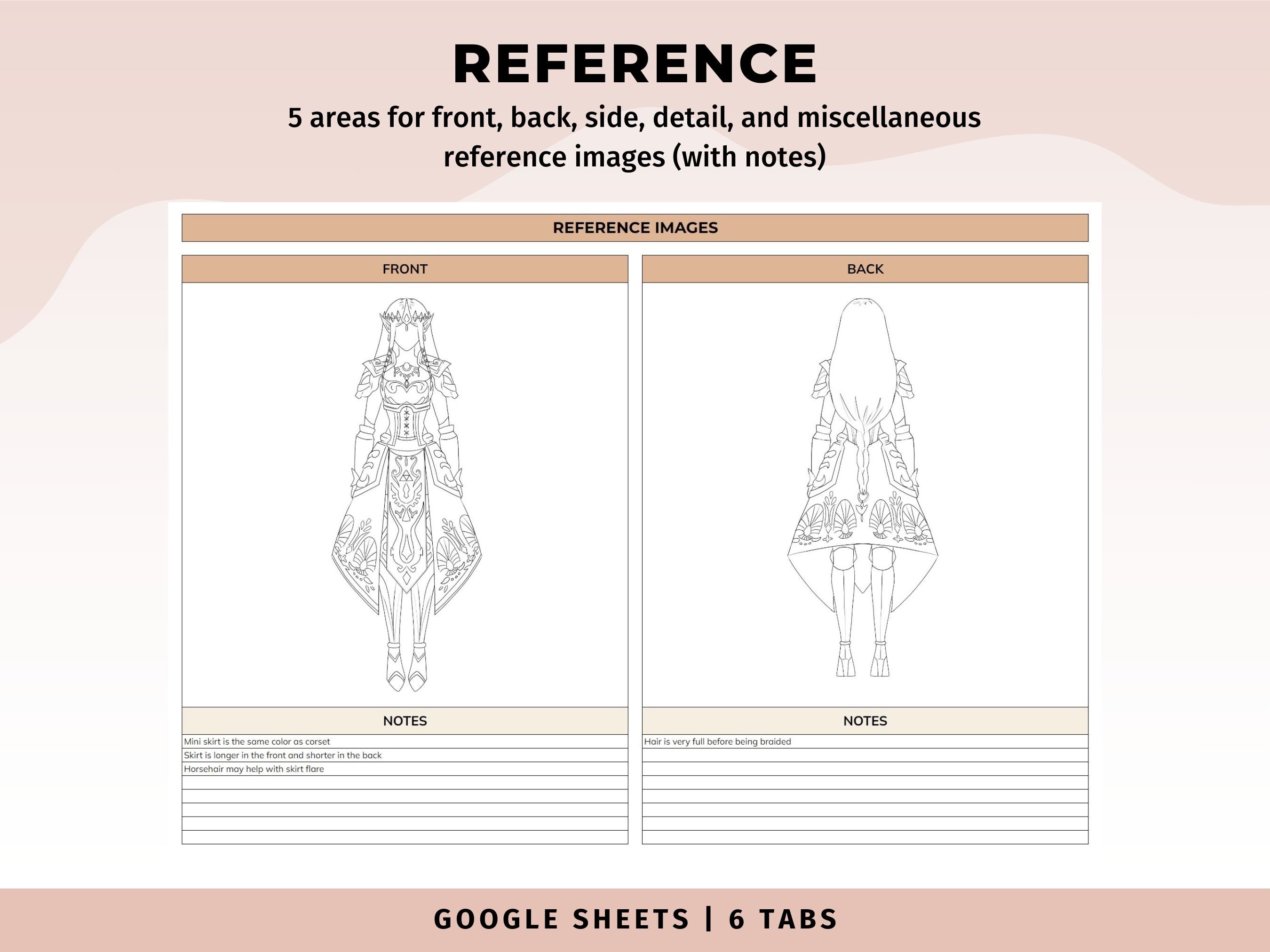 The Ultimate Cosplay Project Planner Dashboard Google Sheets Template ...