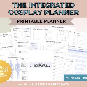 The Cosplay & Convention Travel Planner Cosplay Planner Budget Tracker ...