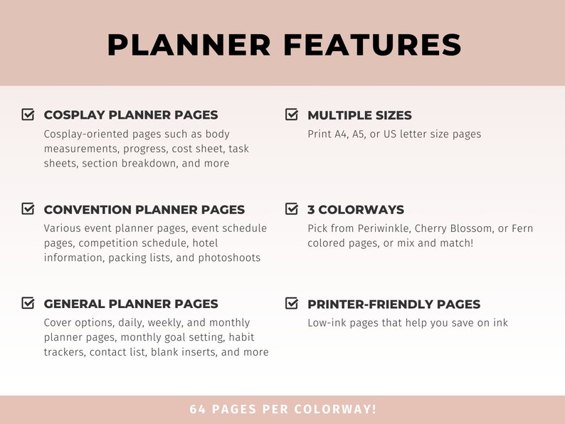 PRINTABLE BUNDLE: the Integrated Cosplay Planner & the Cosplay Project ...