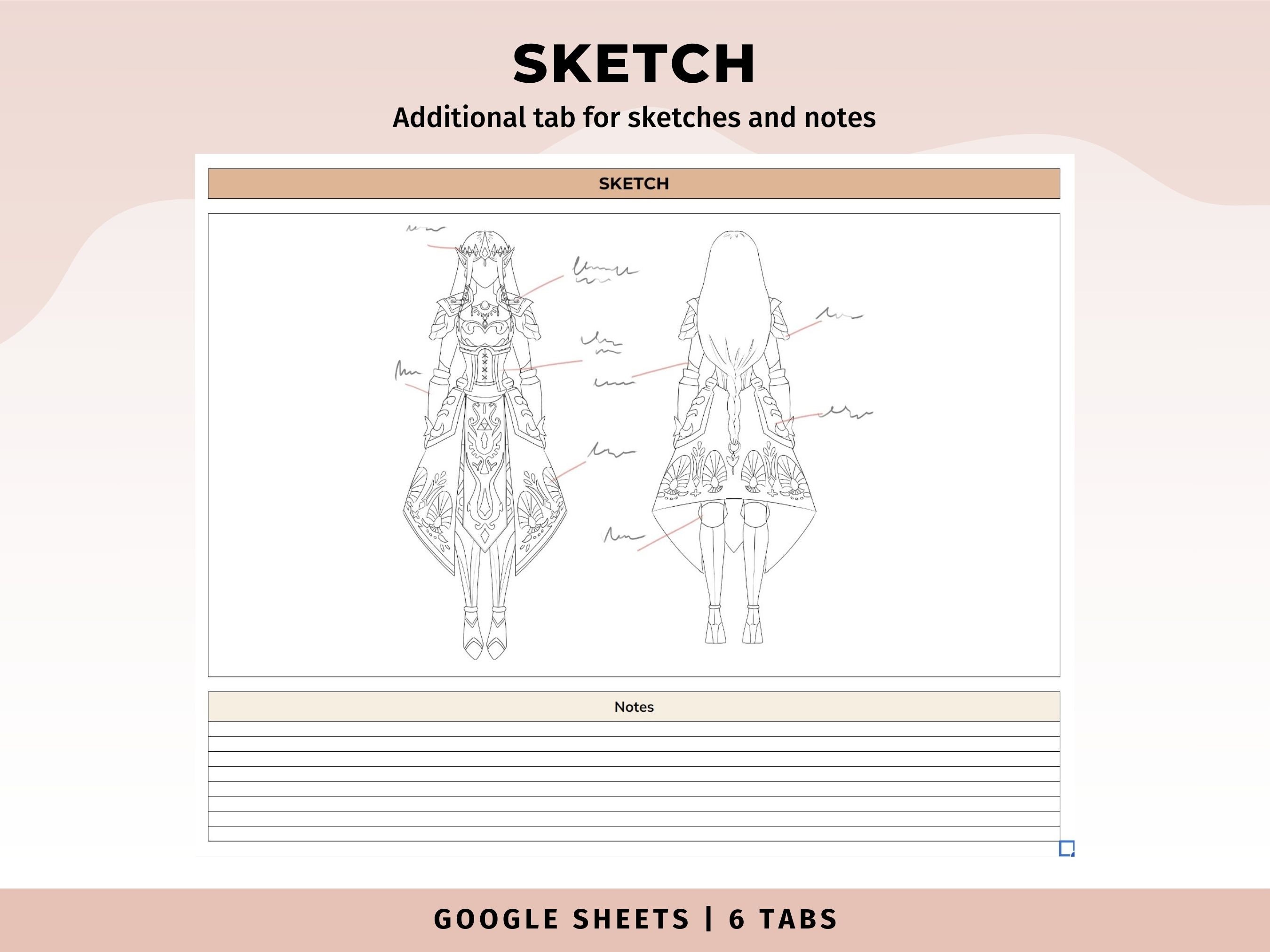 The Ultimate Cosplay Project Planner Dashboard Google Sheets Template ...