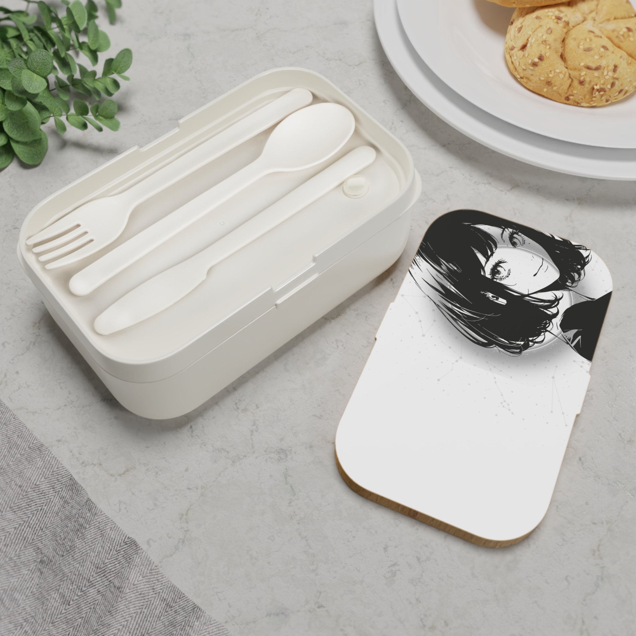 Anime Girl Bento Lunch Box Japanese Lunchbox Eco-friendly Lunch Anime ...