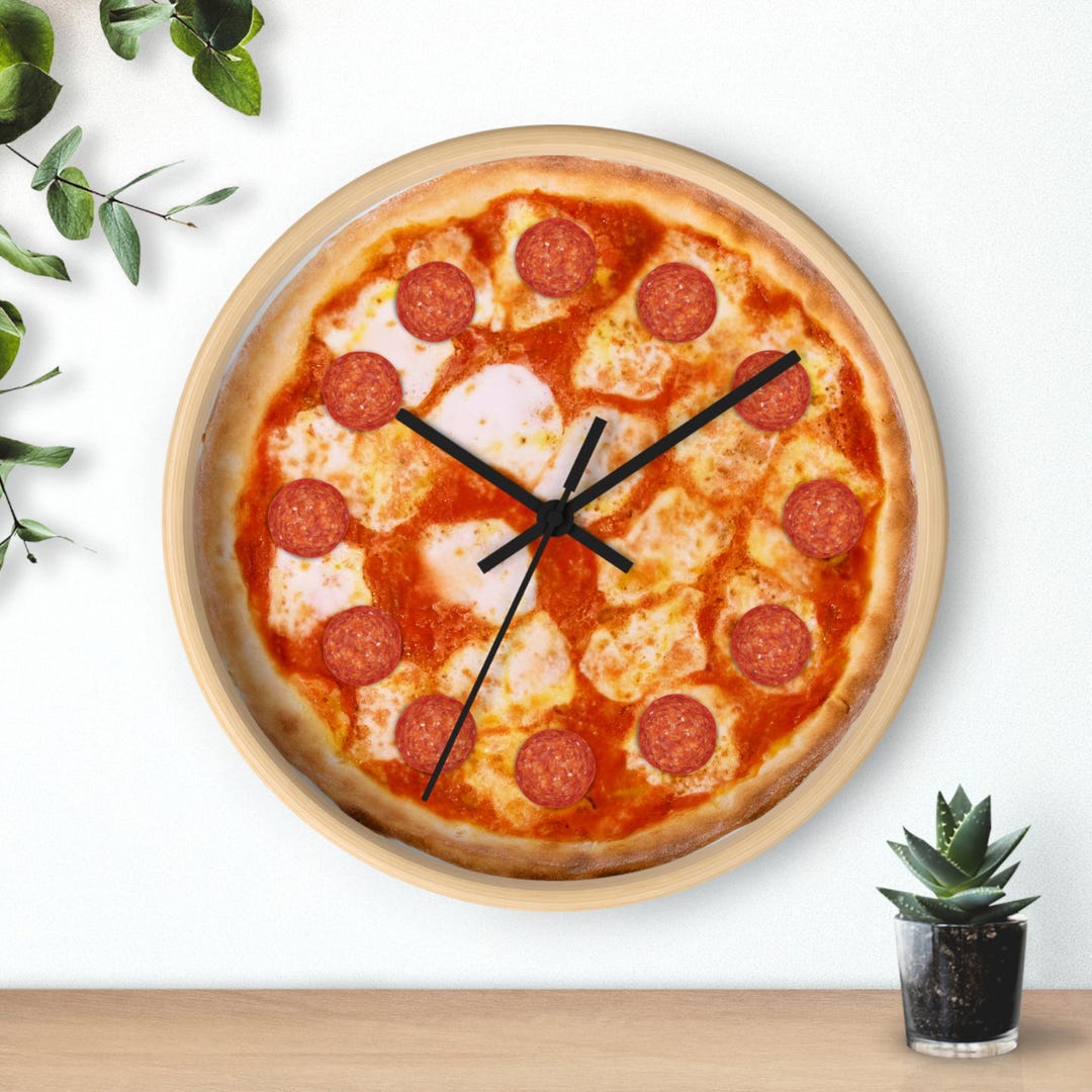 Slice Oclock | Pizza Wall Clock - Etsy