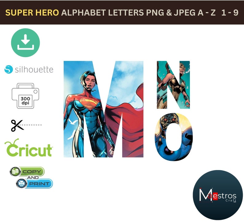 Superhero Alphabet PNG, Superhero Letter Font Clip Art, Superhero ...