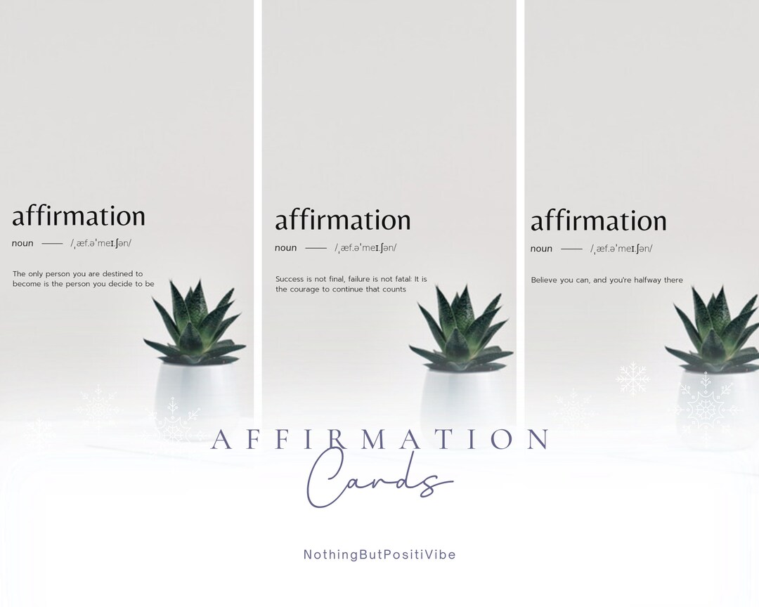 Digital Motivation & Affirmation Cards - Etsy