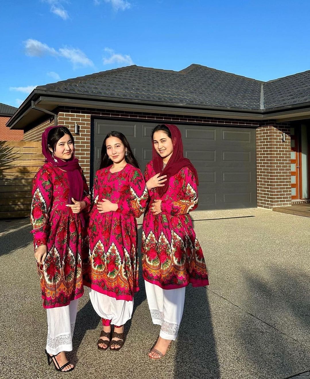 Elegance Blooms: Afghan Hazara Floral Dress Afghan Traditional Afghani Dress Afghan Hazara Women ...