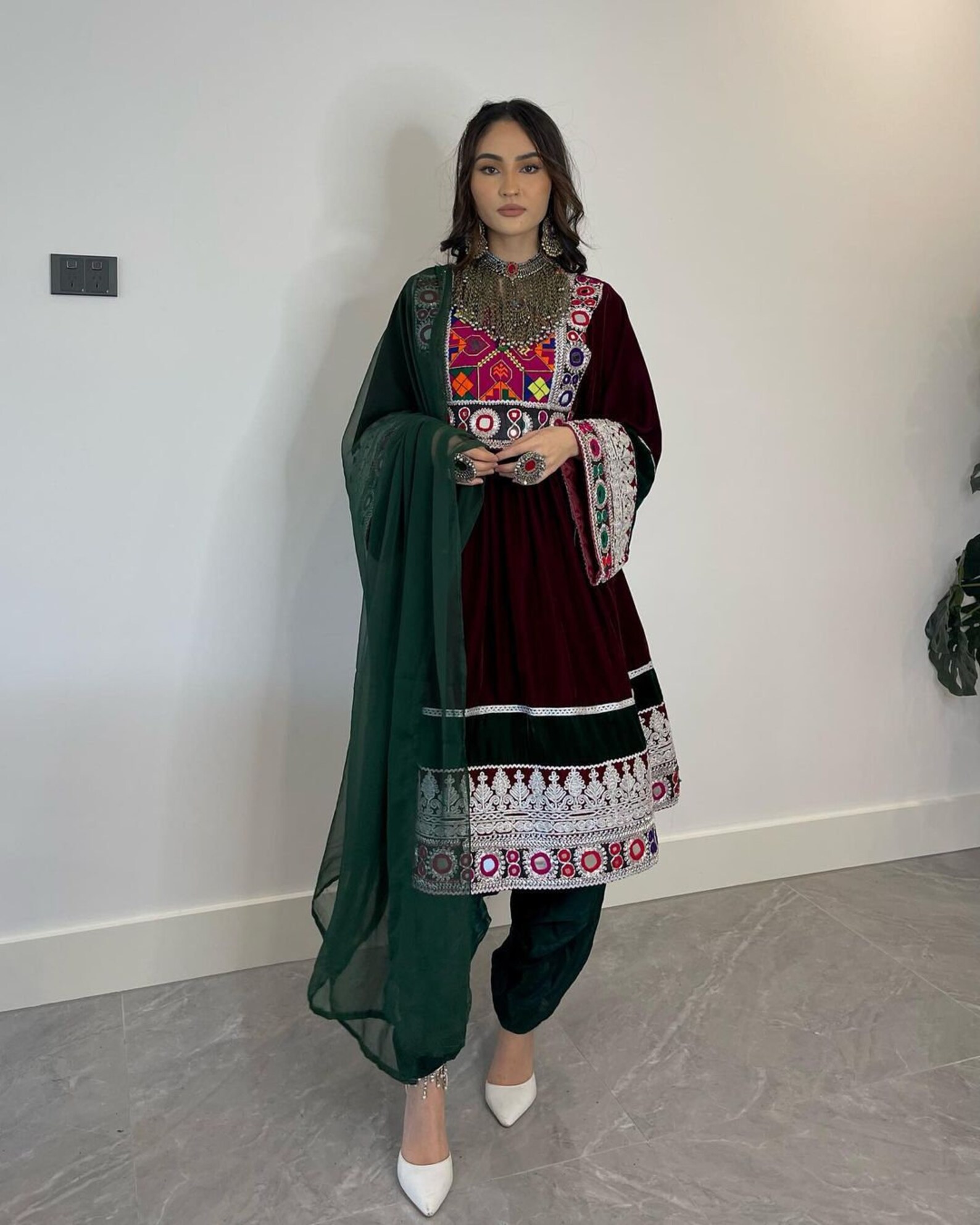 Exquisite Vintage Handmade Afghan Dress With Traditional Charma ...