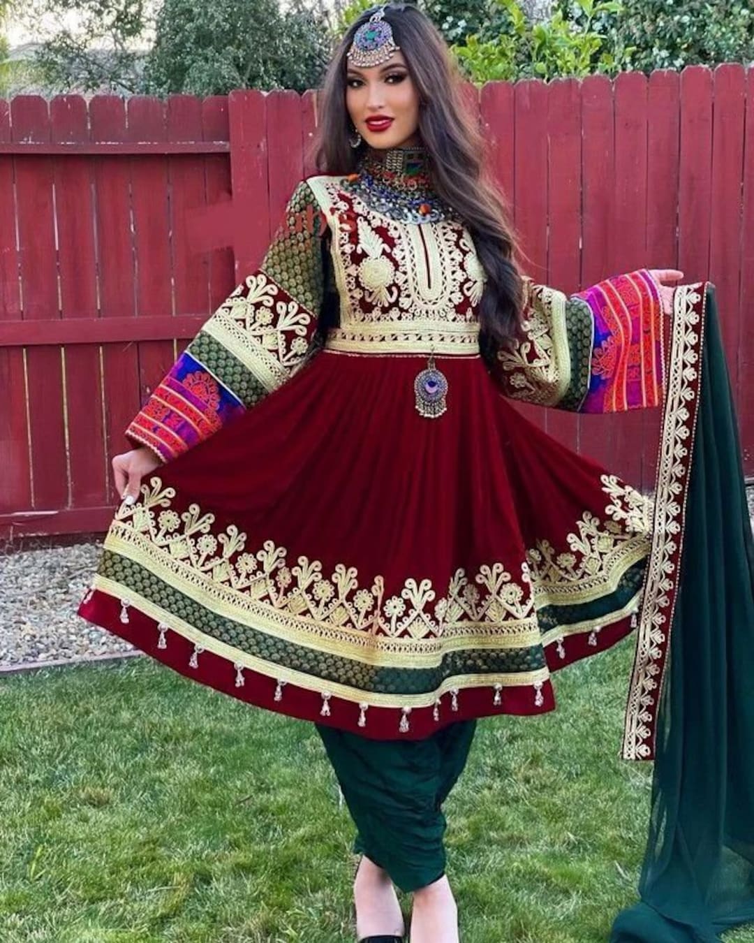 Afghan Dress Afghan Women Kuchi Girl Afghan Dress Afghan Clothes ...
