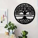 Custom Metal Tree Sign, Personalized Tree Signs, Farmhouse Wall Decor ...