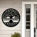 Custom Metal Tree Sign, Personalized Tree Signs, Farmhouse Wall Decor ...