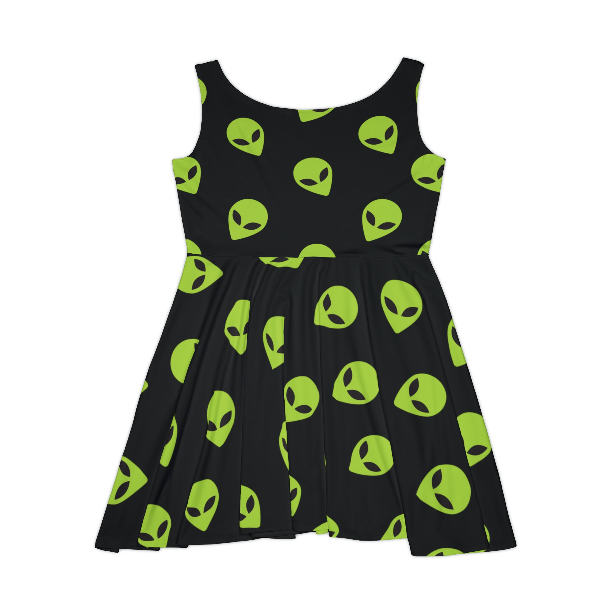 Alien Skater Dress, Flared Dress, Alien All Over Print, Cute Alien ...