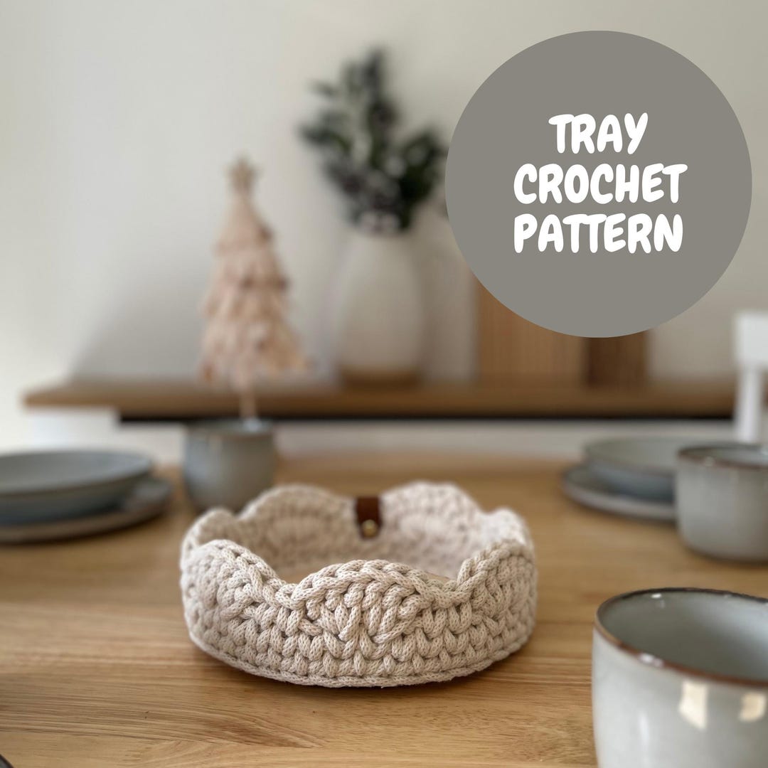 Scalloped Tray Crochet Pattern, Crochet Pattern for Elegant Tray, PDF ...