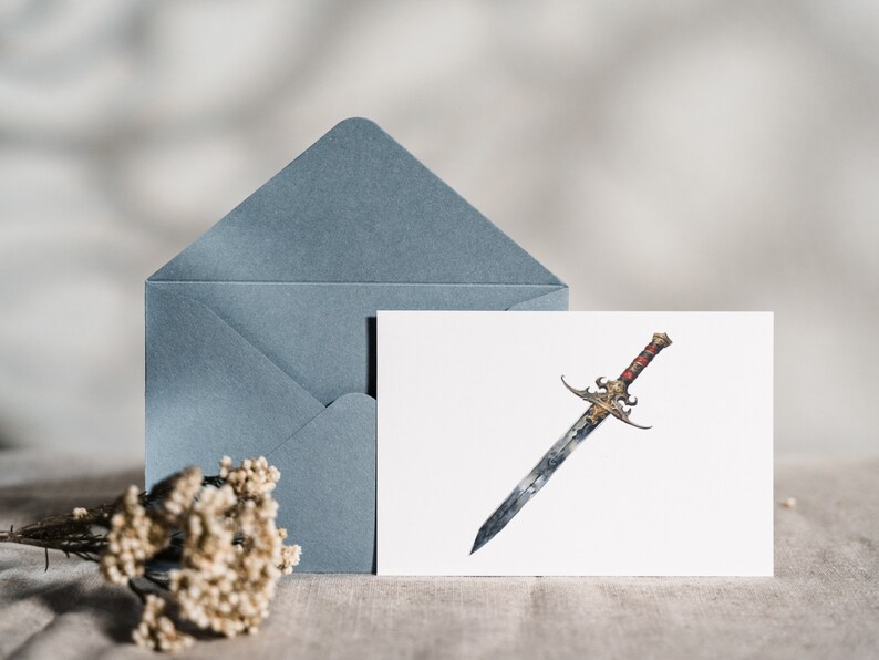 Watercolor Fantasy Swords Clipart Magical Daggers and Blades Inspired ...