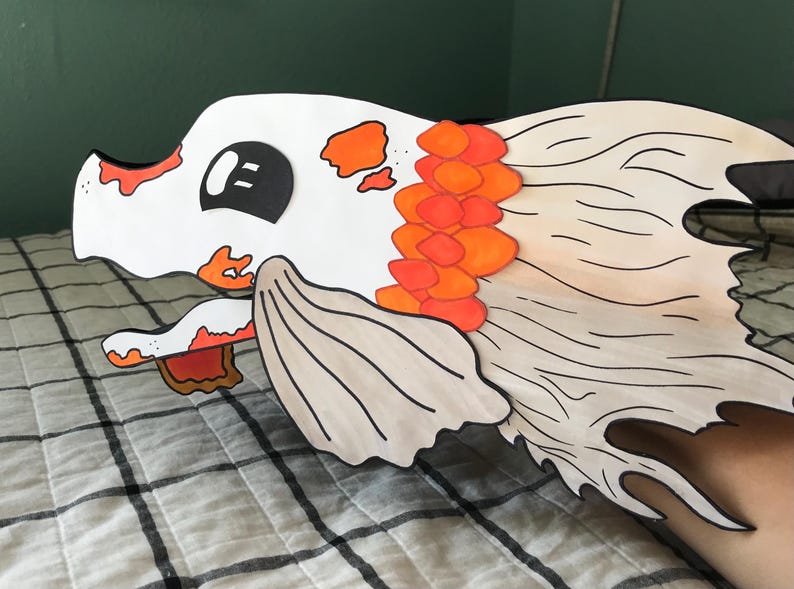 Koi Fish Themed Dragon Puppet - Etsy