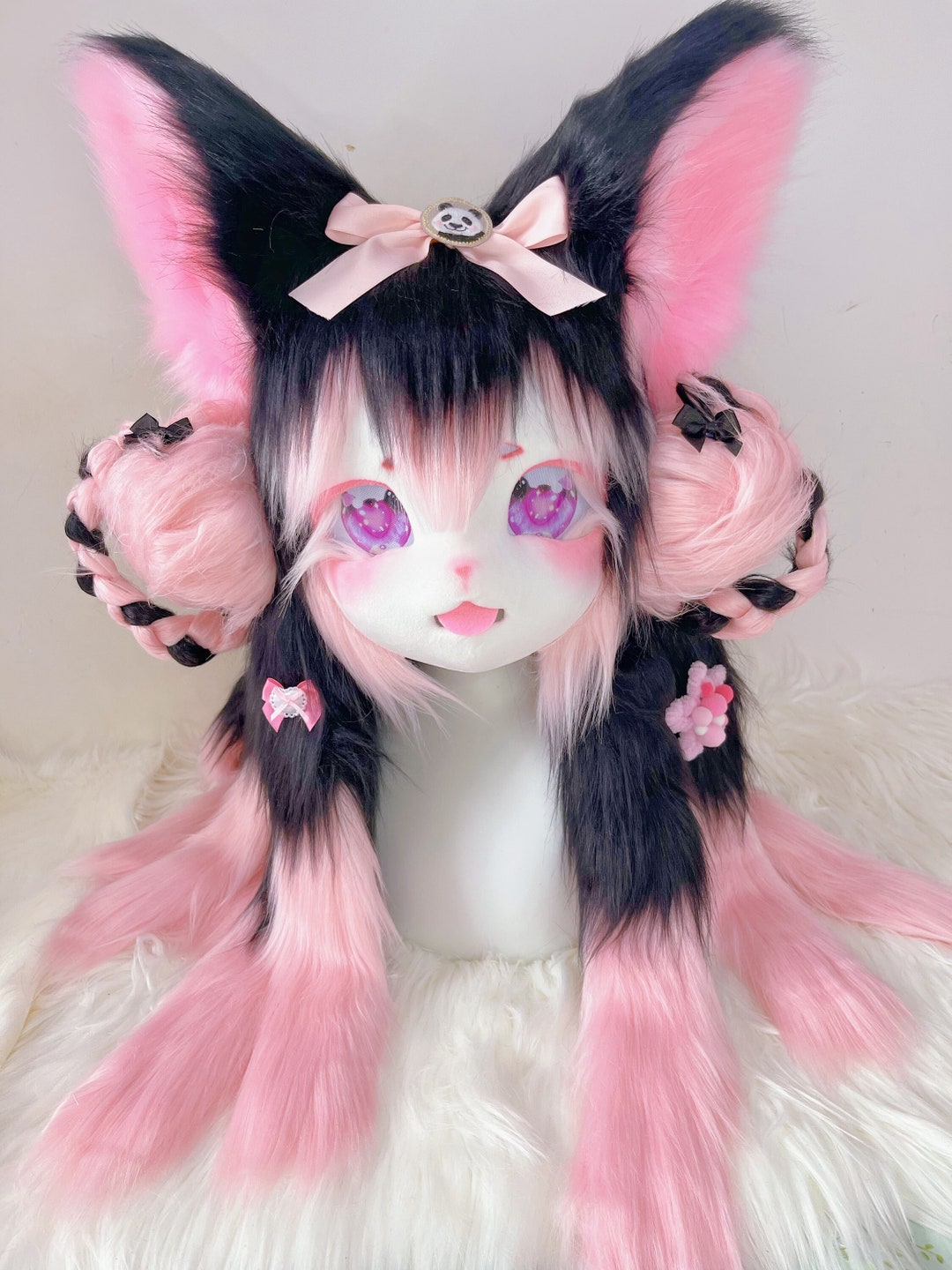 Kig Head Furry Head Fursuit Cosplay Customizable Handmade Mega Etsy